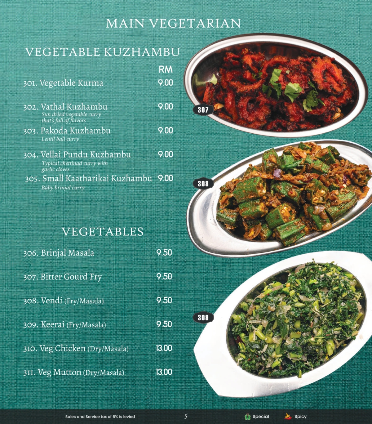 Menu - Betel Leaf