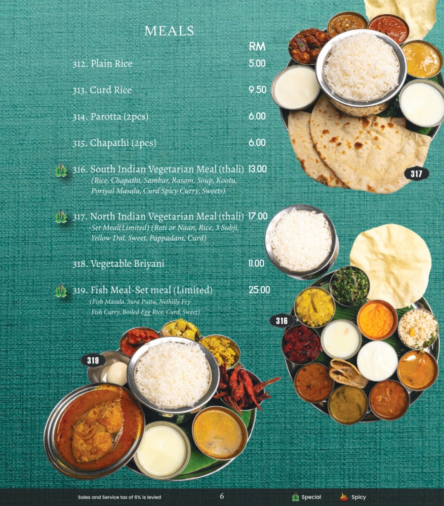 Menu - Betel Leaf