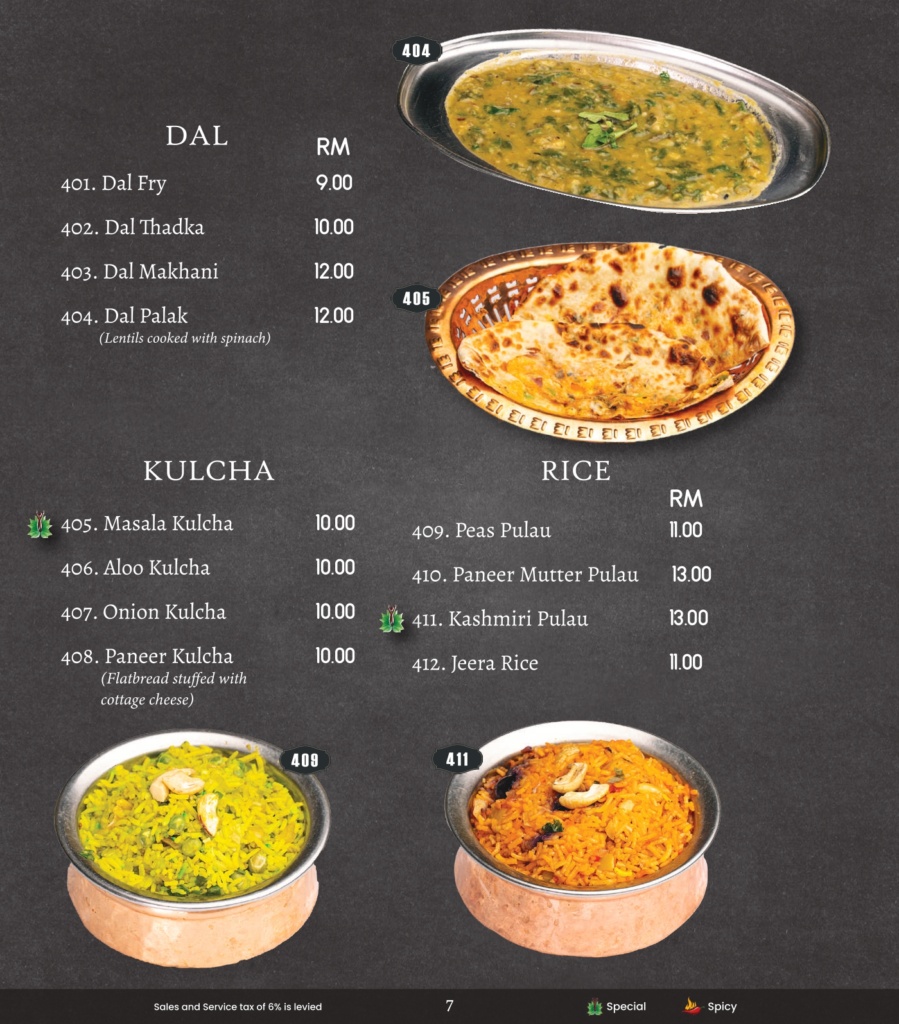 Menu - Betel Leaf