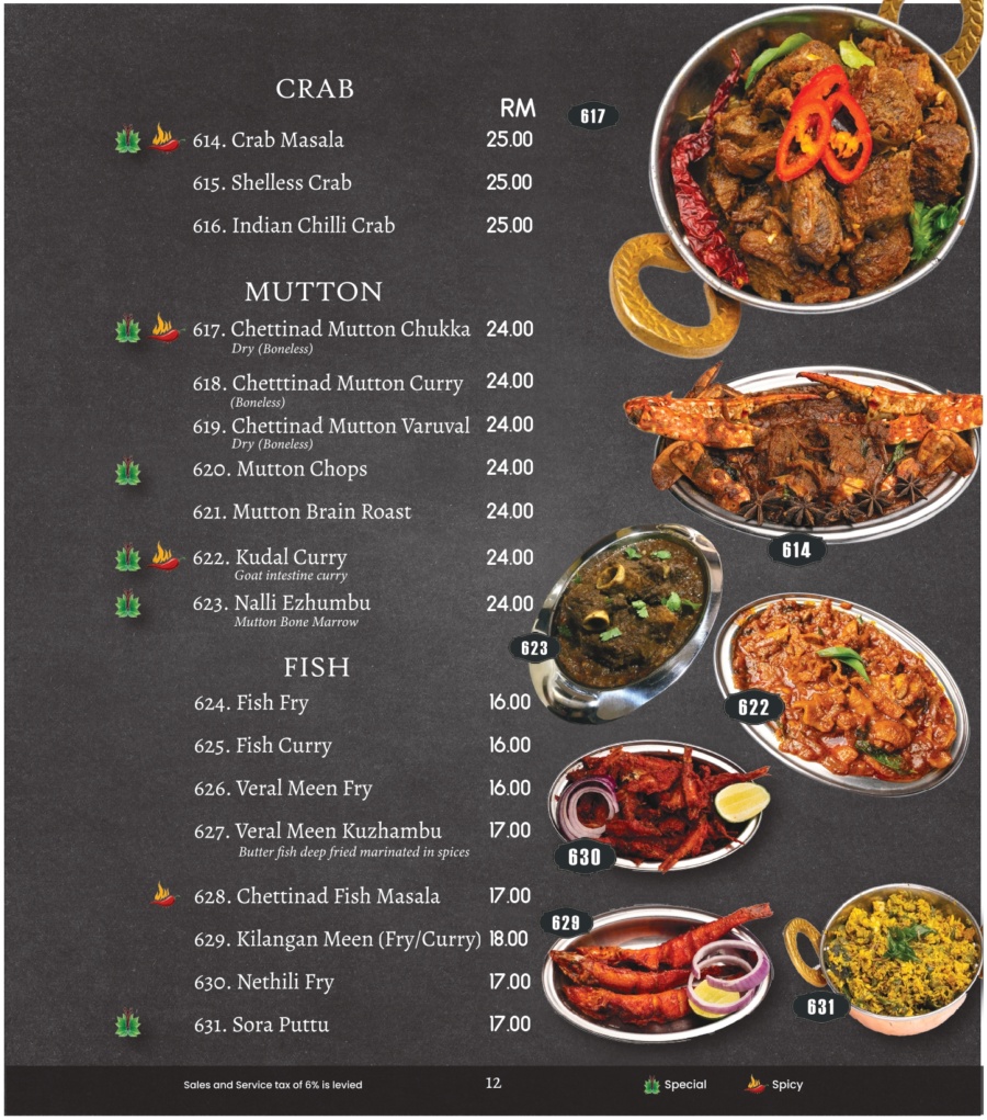 Menu - Betel Leaf