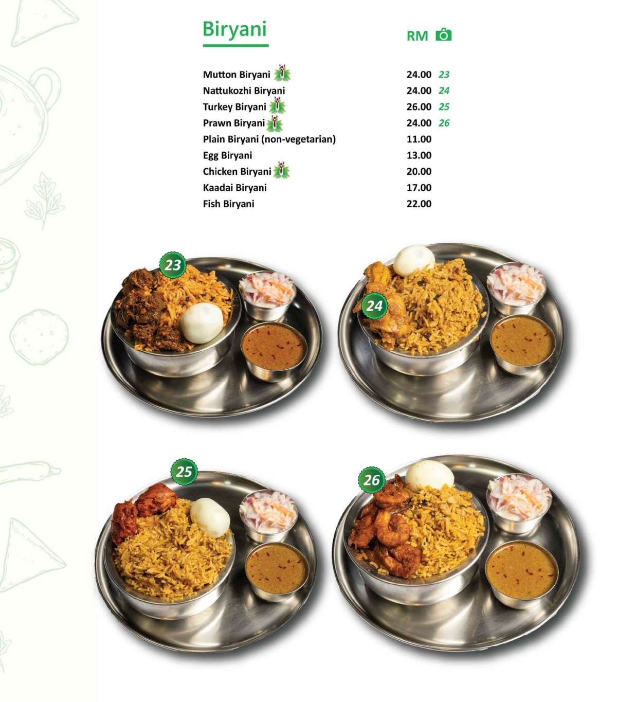 Menu - Betel Leaf