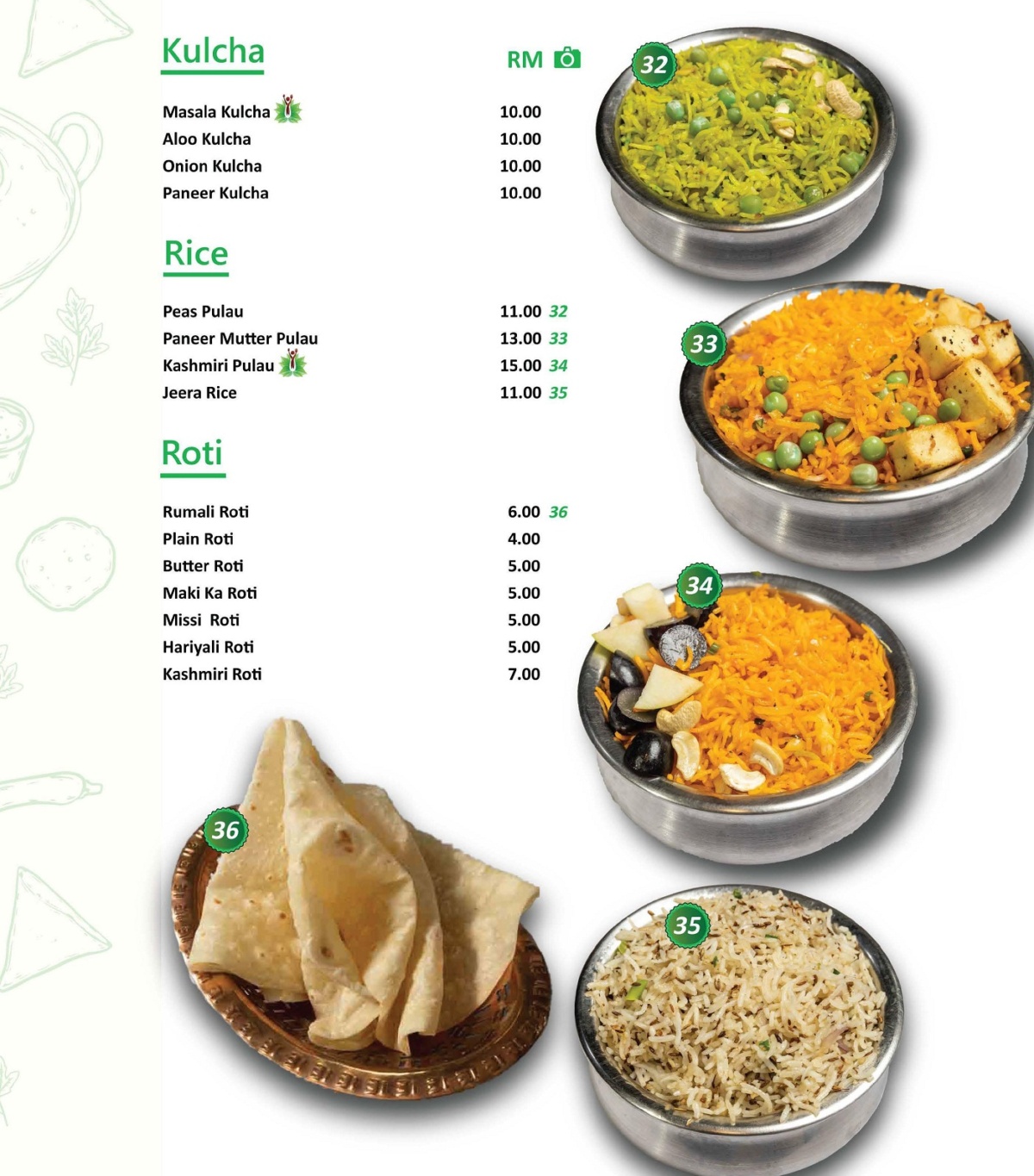 Menu - Betel Leaf