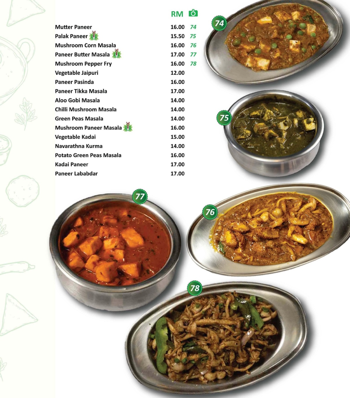 Menu - Betel Leaf
