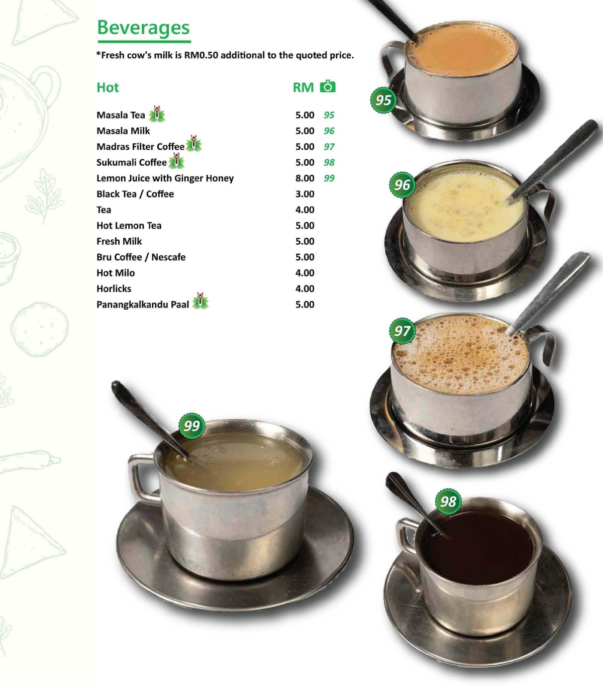 Menu - Betel Leaf